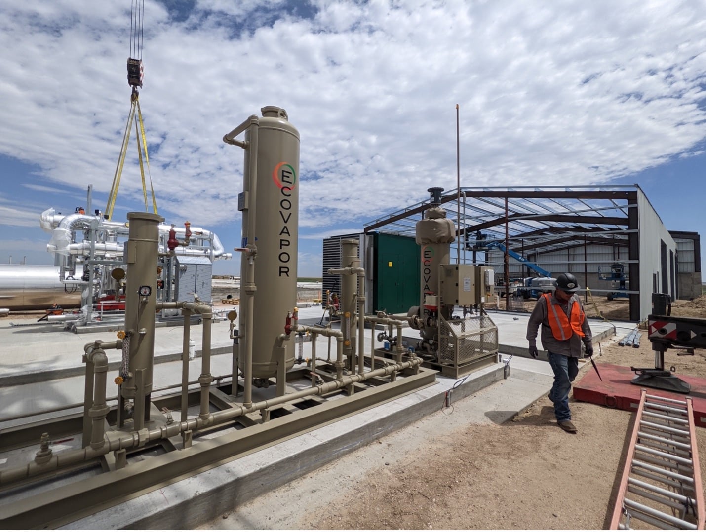 EcoVapor Installs Biogas Purification for Dairy Farm (Deoxo Drying)